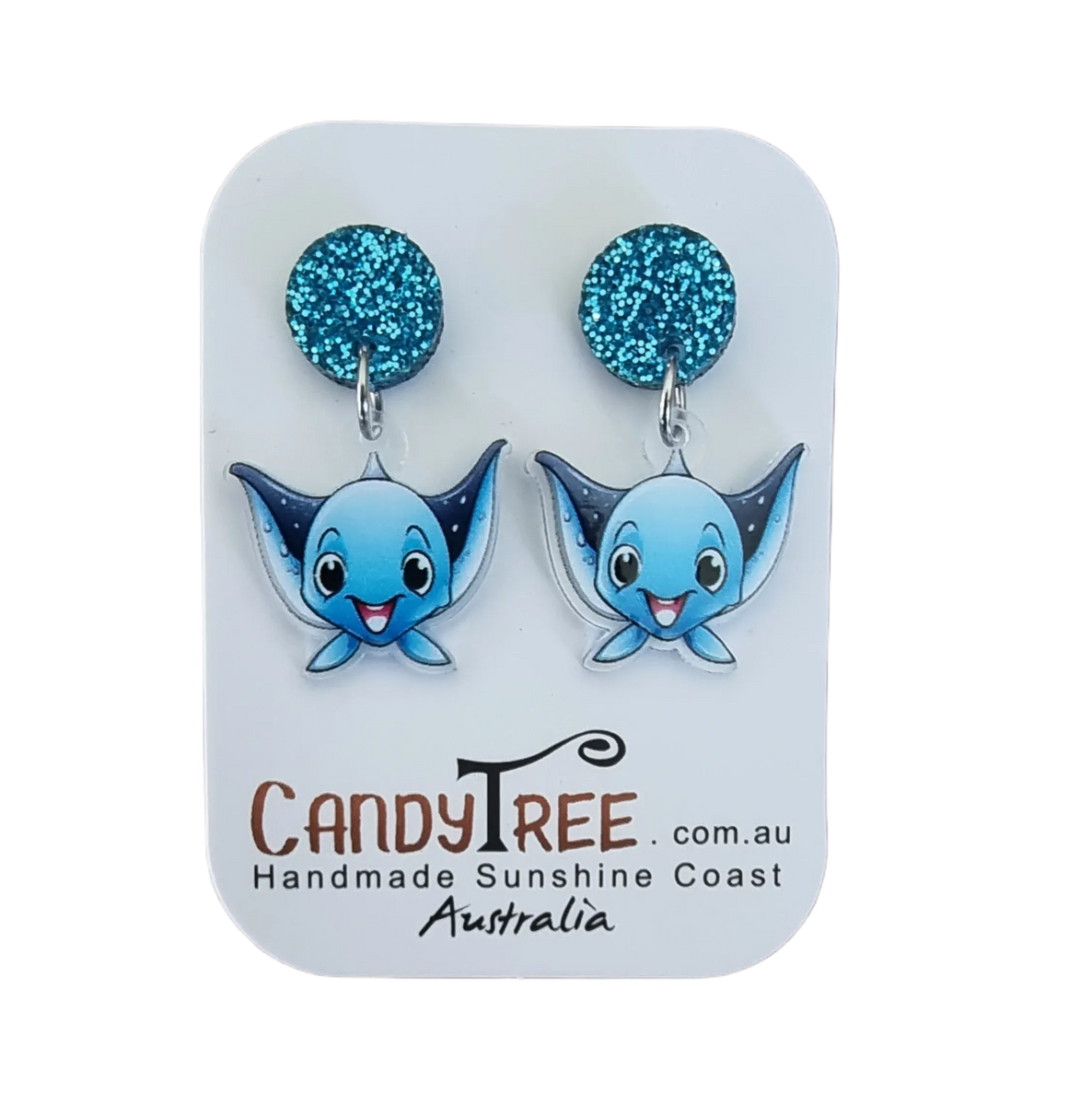 Mini Acrylic Dangle Turquoise Stingray Candy Tree