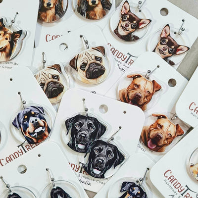 Acrylic Dangle Round Bird Print – Candy Tree