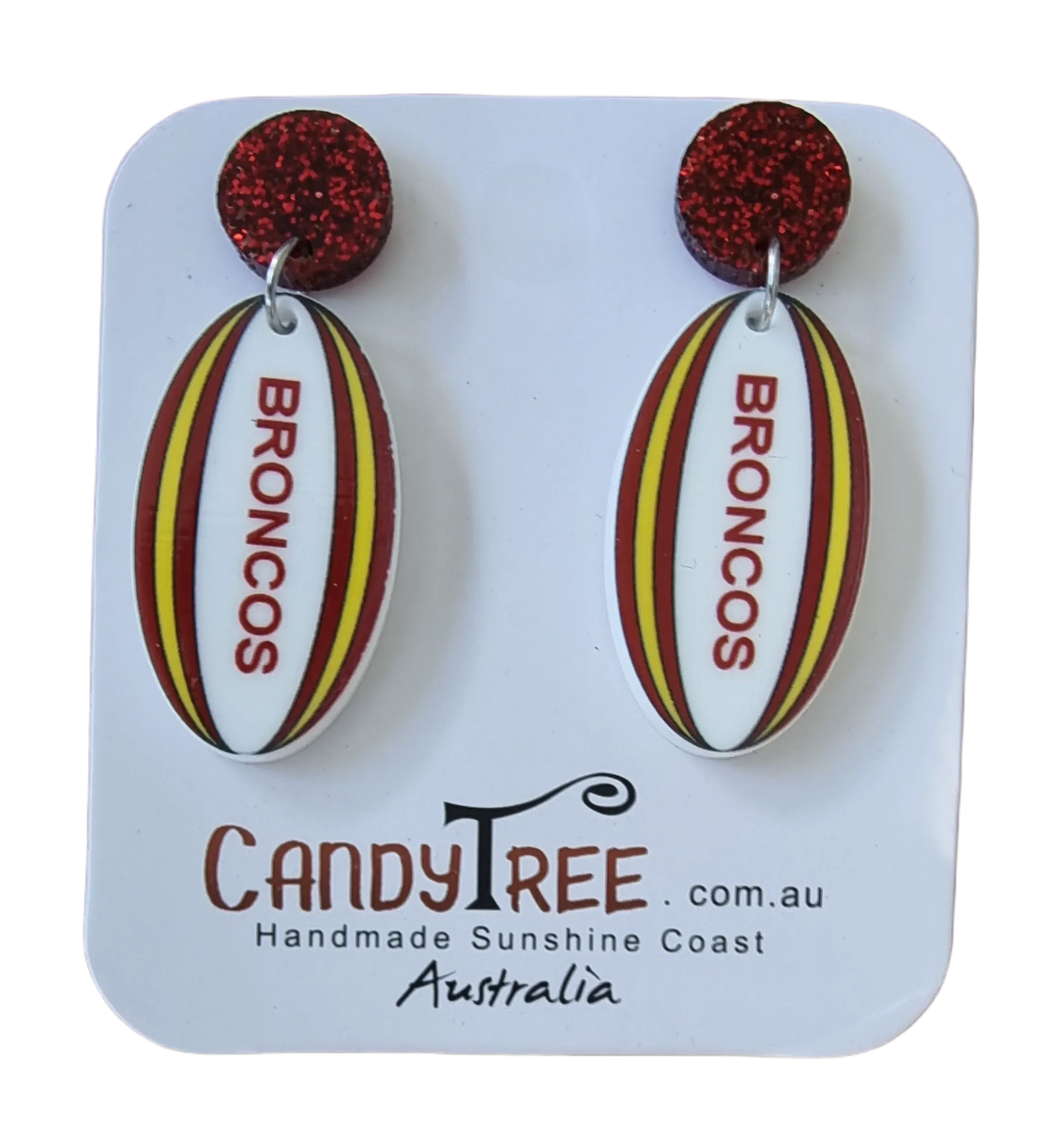 Acrylic Dangle Brisbane Broncos – Candy Tree
