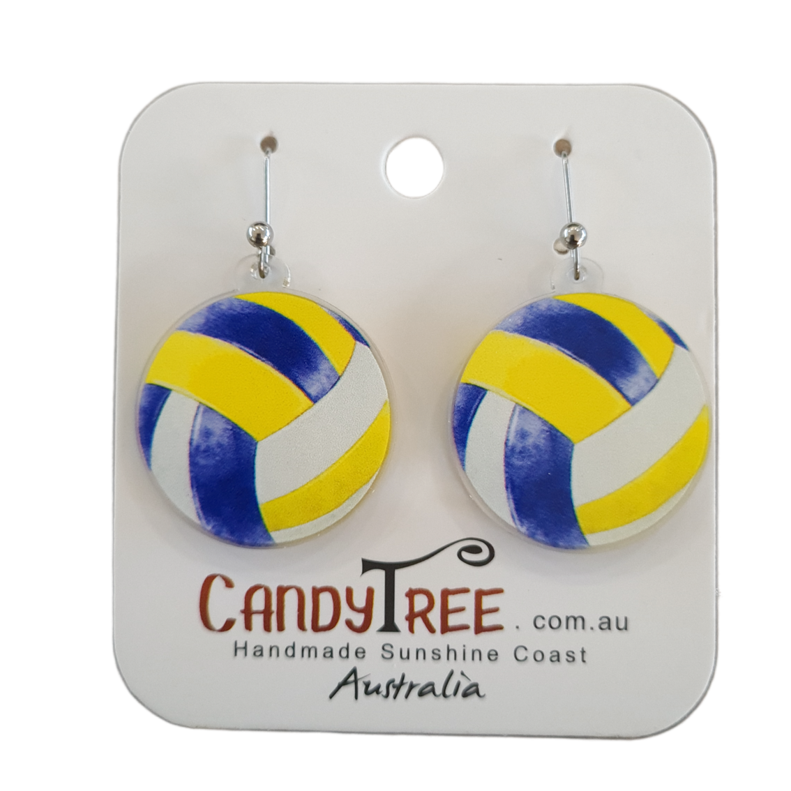 Acrylic Dangle Netball Volleyball – Candy Tree