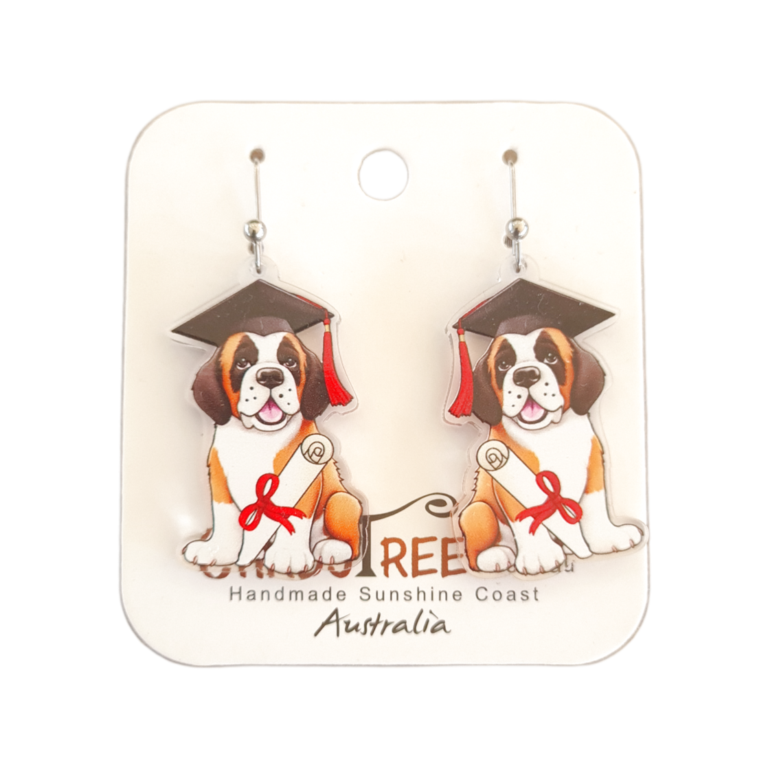 Acrylic Dangle Dog Graduate – Candy Tree
