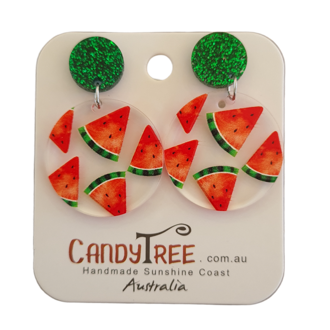 Acrylic Dangle Round Watermelons – Candy Tree
