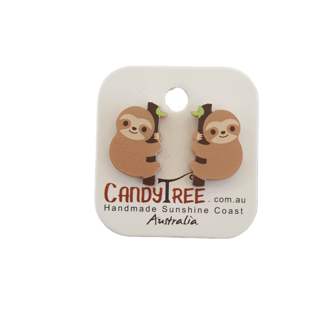 Acrylic Stud Sloth – Candy Tree