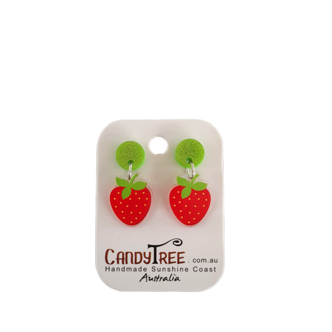 Mini Acrylic Dangle Strawberries – Candy Tree