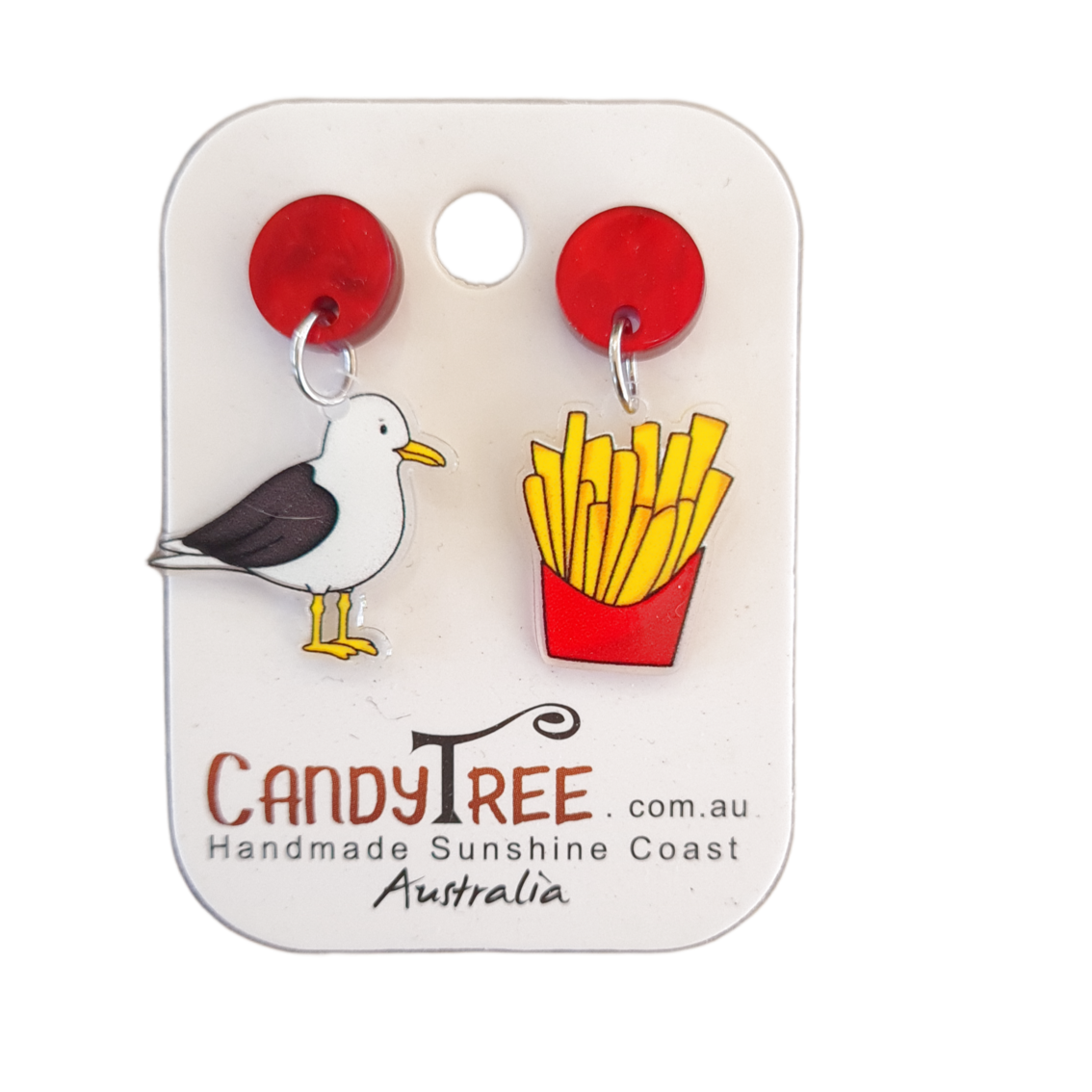 Mini Acrylic Dangle Seagull And Chips – Candy Tree