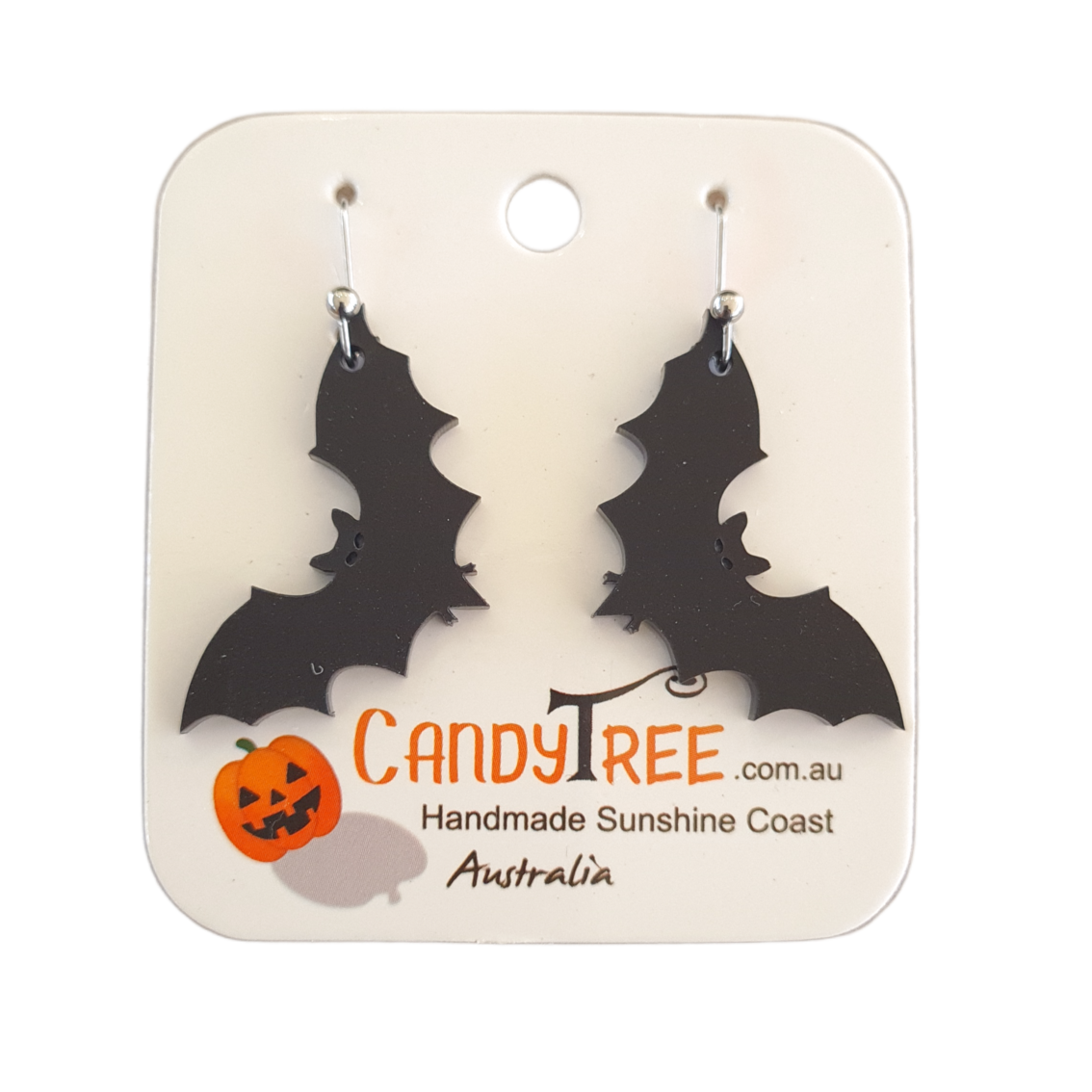 Acrylic Dangle Black Bats Cutout – Candy Tree