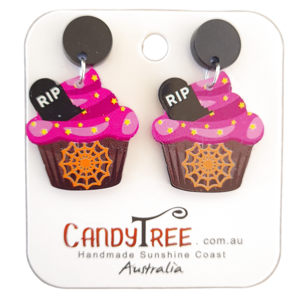 Acrylic Dangle Rip Cupcake – Candy Tree