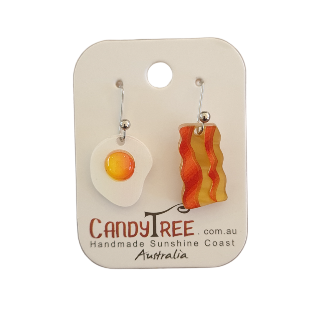 Acrylic Dangle Bacon And Eggs – Candy Tree